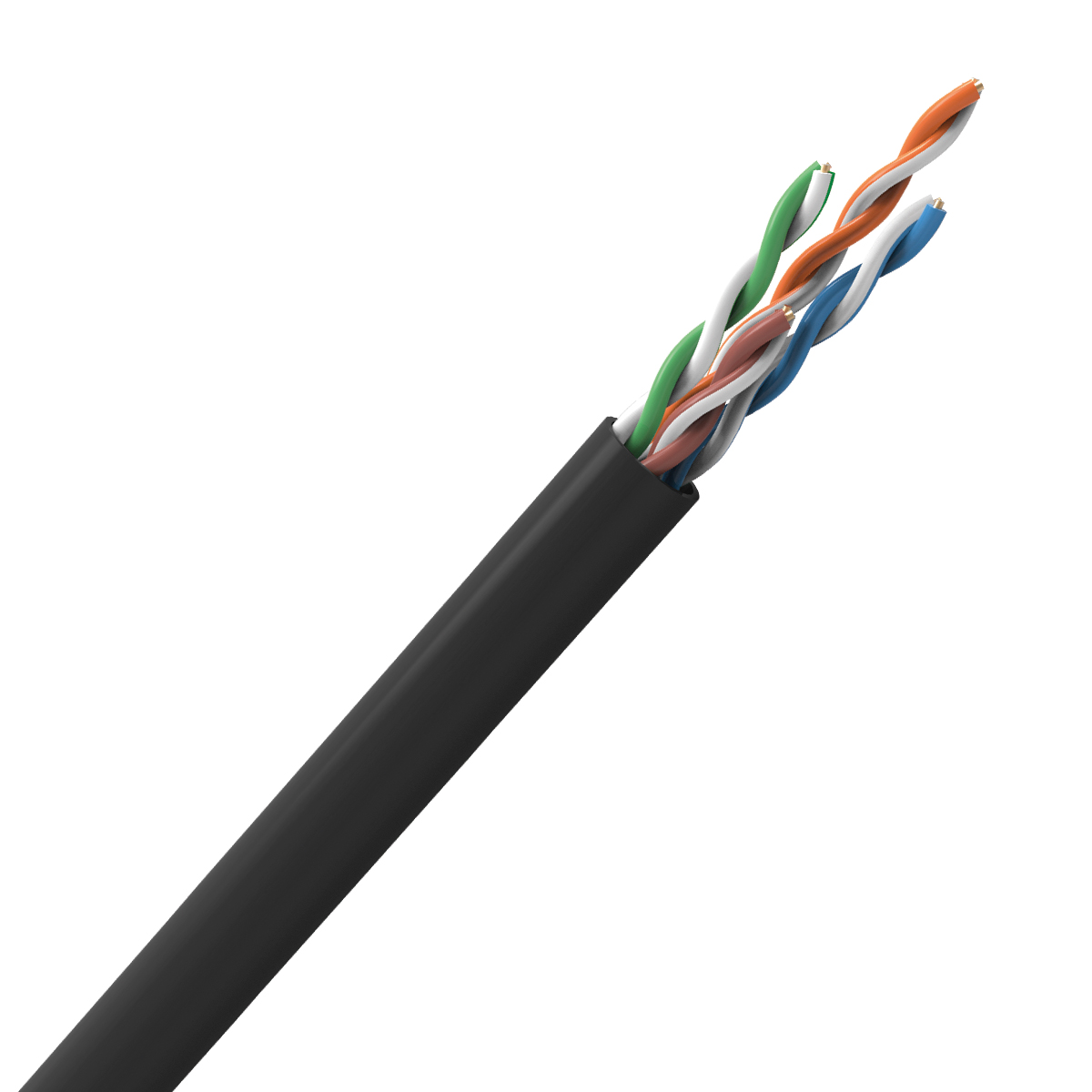 CABO LAN U/UTP CAT.5E 24AWG 4 PARES CMX USO EXTERNO CAIXA C/ 305 METROS ...